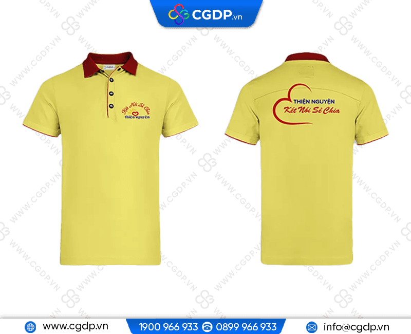 Mẫu áo thun đồng phục từ thiện Kết Nối Sẻ Chia quận 10